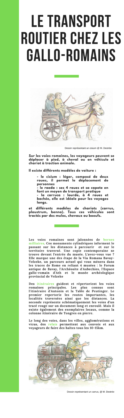 Le transport routier chez les Gallo-romains - Espace gallo-romain